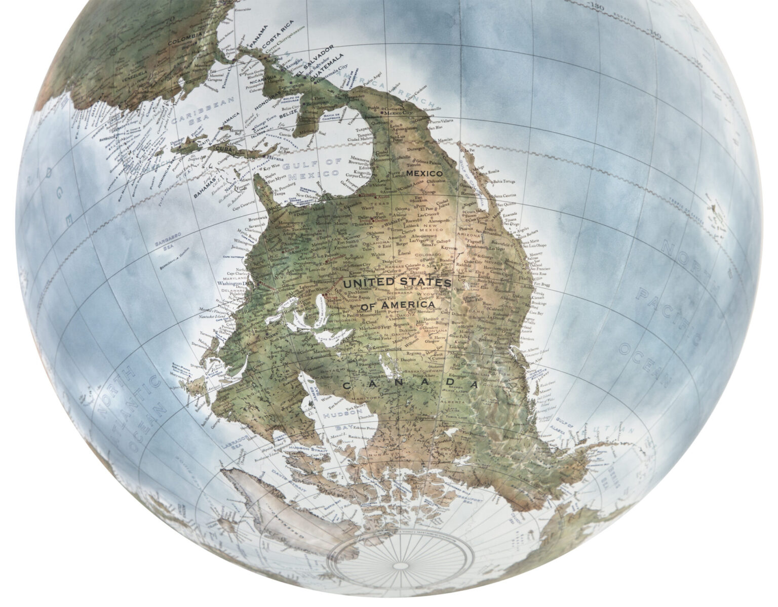 Wood Albion Options - 36cm Desktop Globe - Bellerby & Co Globemakers